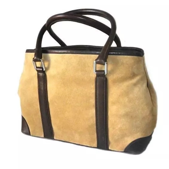 Coach | Bags | Coach Hampton Beige Tan Suede Style Bag Nd3s7536 | Poshmark